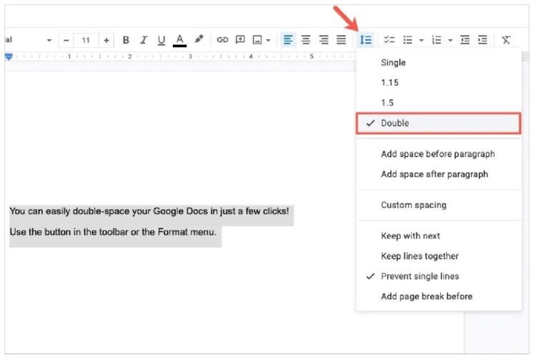 How to Double Space in Google Docs: A Step-by-Step Guide - The Techies Hub